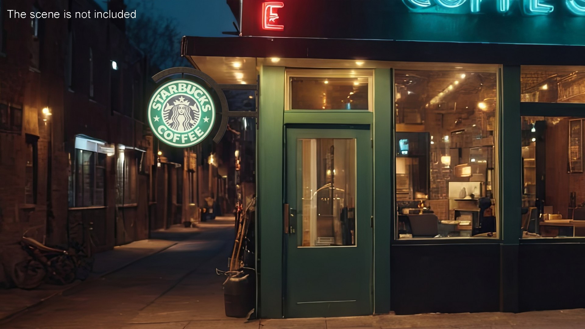 Starbucks Signage Wall Mounted Light On 3D - TurboSquid 2273893
