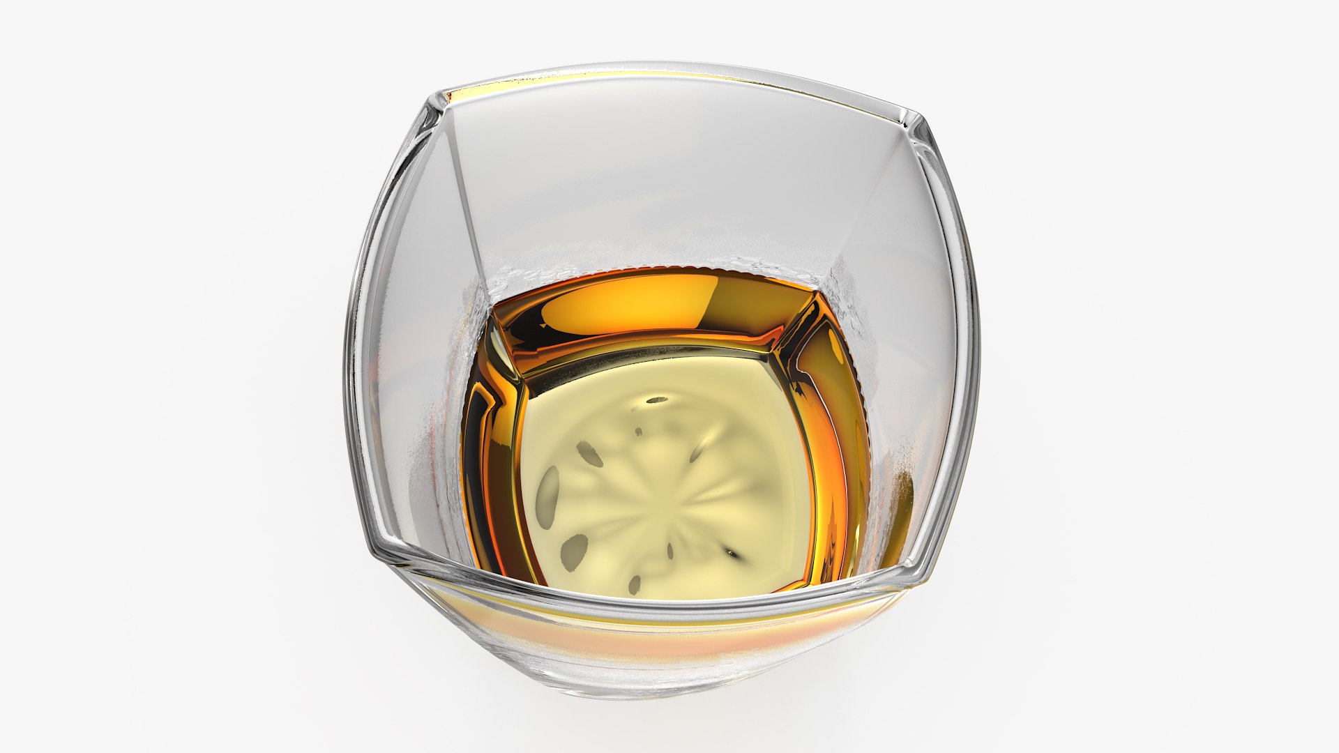 Misted Square Twisted Rocks Glass With Whiskey 3D Model - TurboSquid 2051639