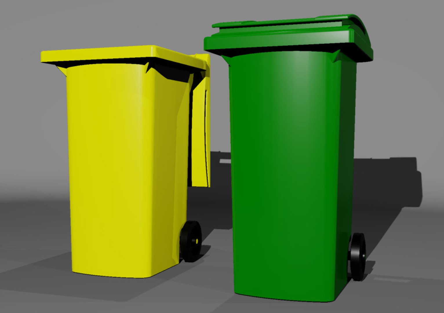 3d garbage dumpster trash bin model