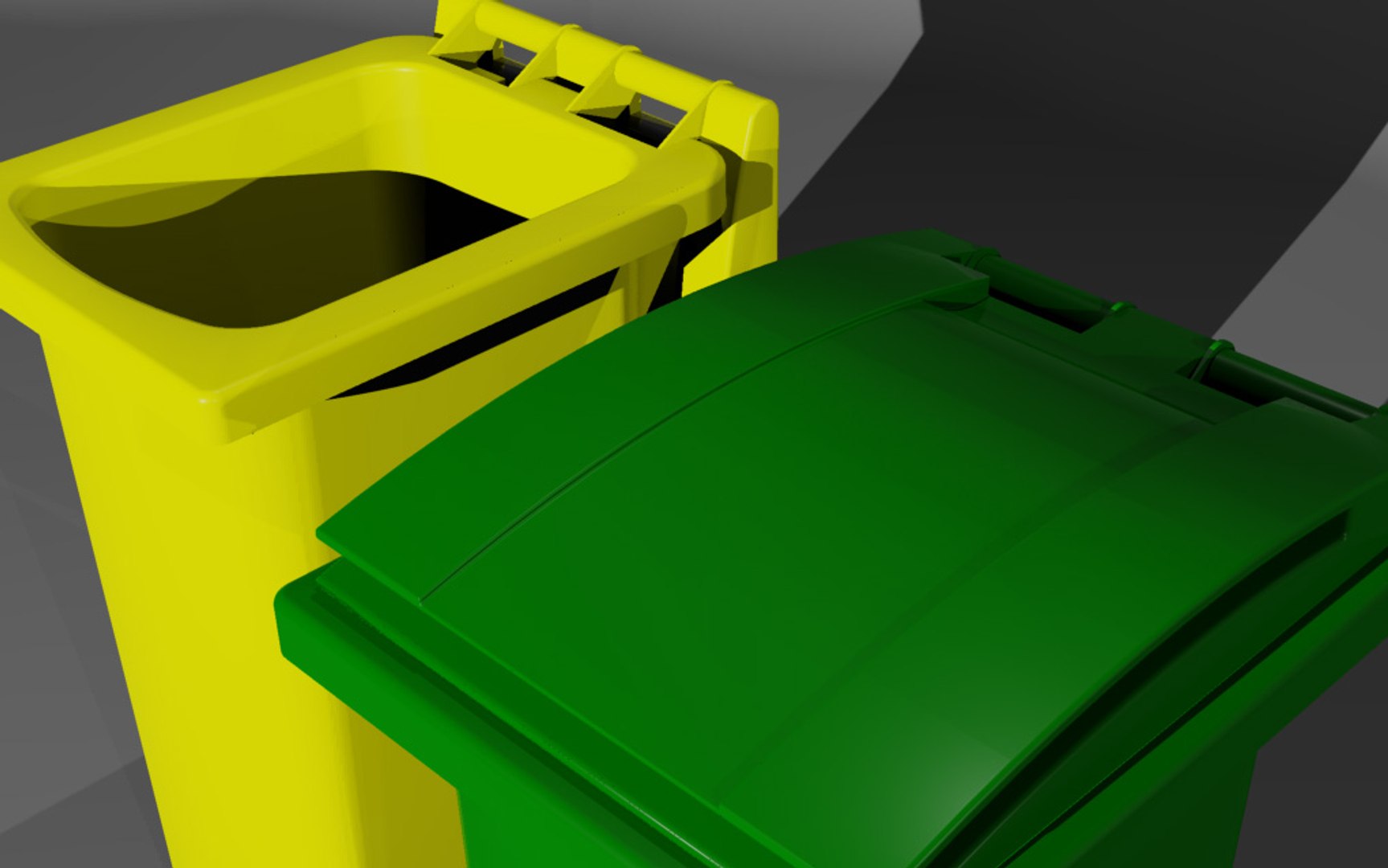 3d garbage dumpster trash bin model