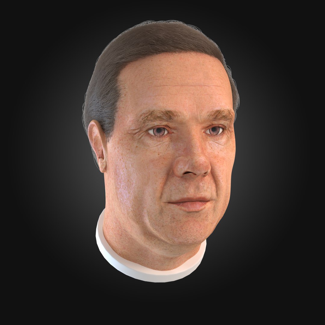 male head 3d max