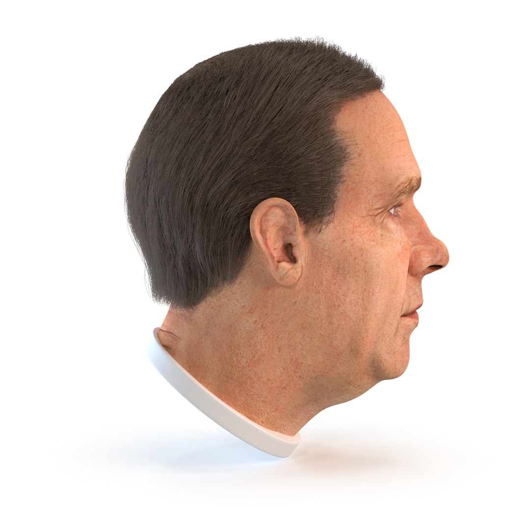 male head 3d max