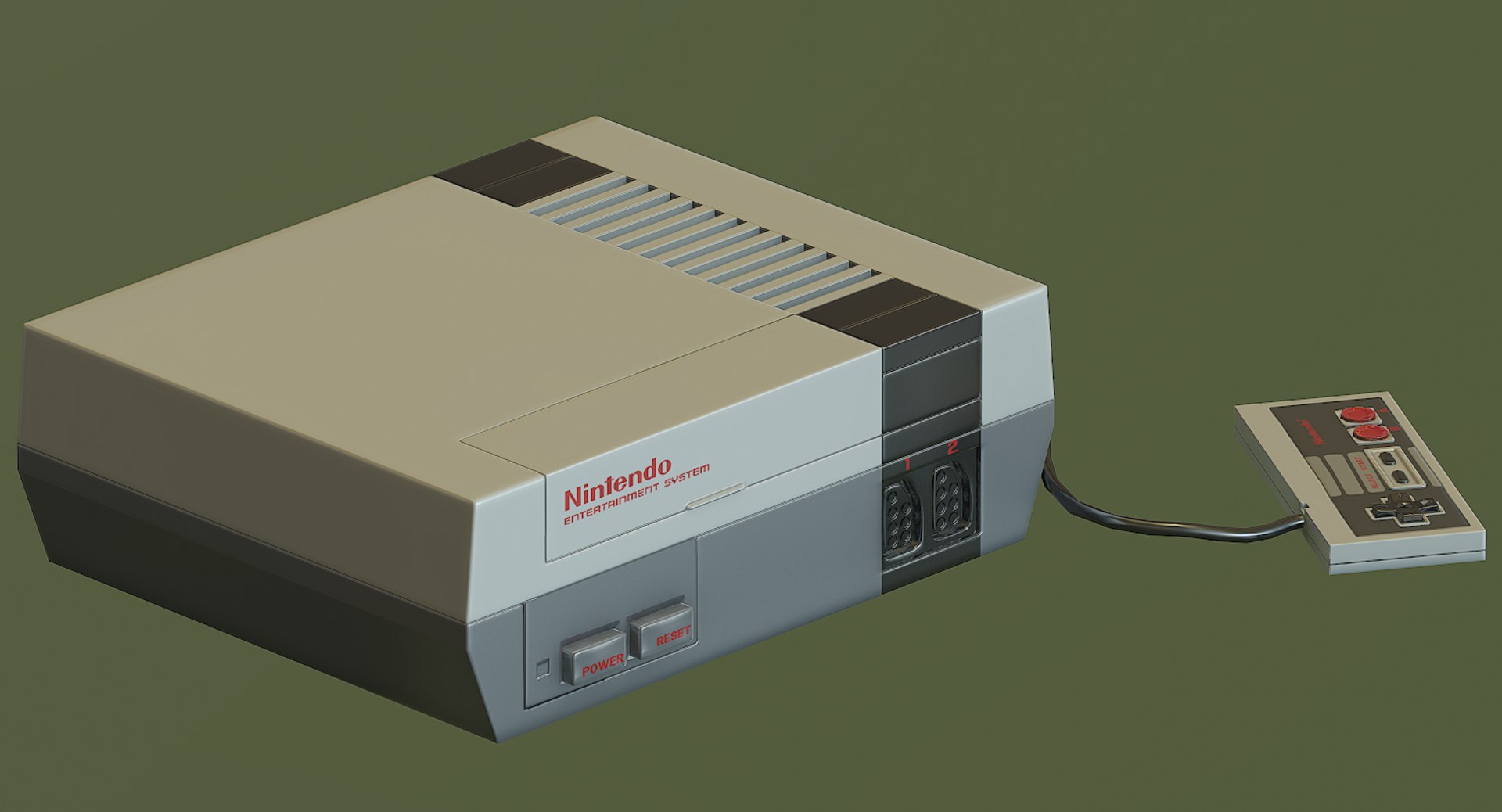 3D Model Nintendo Nes Entertainment - TurboSquid 1336655