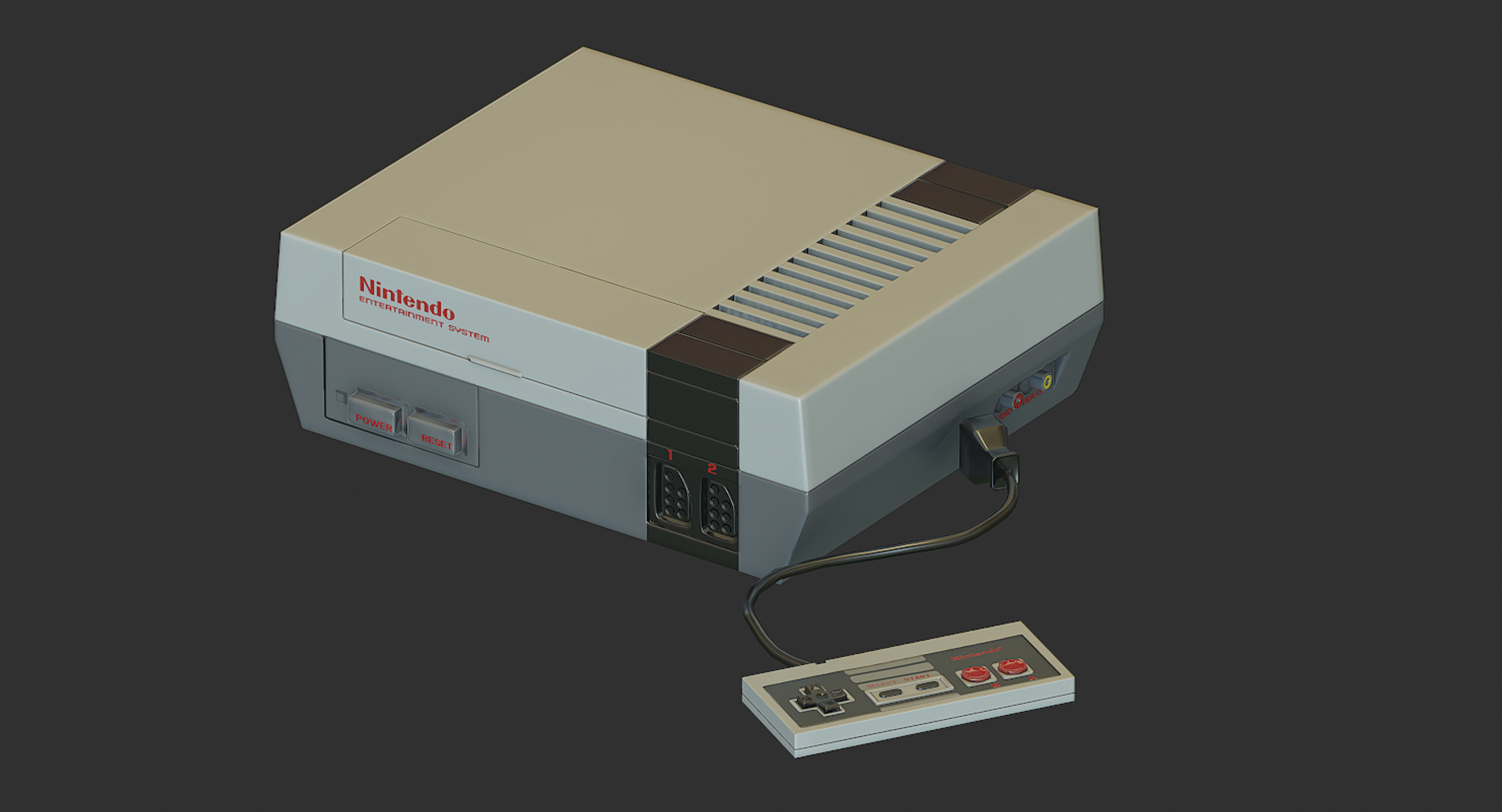 3D Model Nintendo Nes Entertainment - TurboSquid 1336655