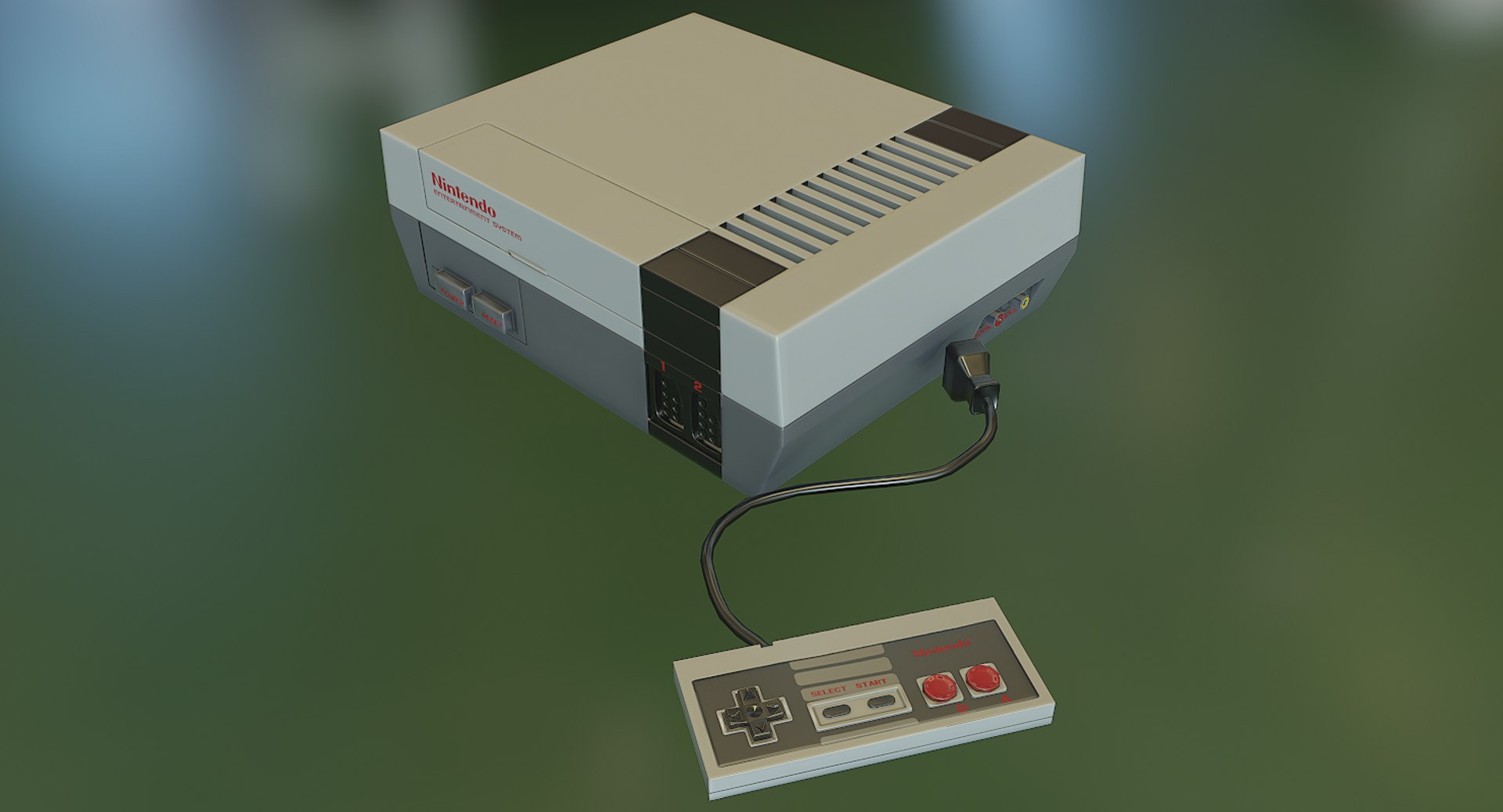 3D Model Nintendo Nes Entertainment - TurboSquid 1336655
