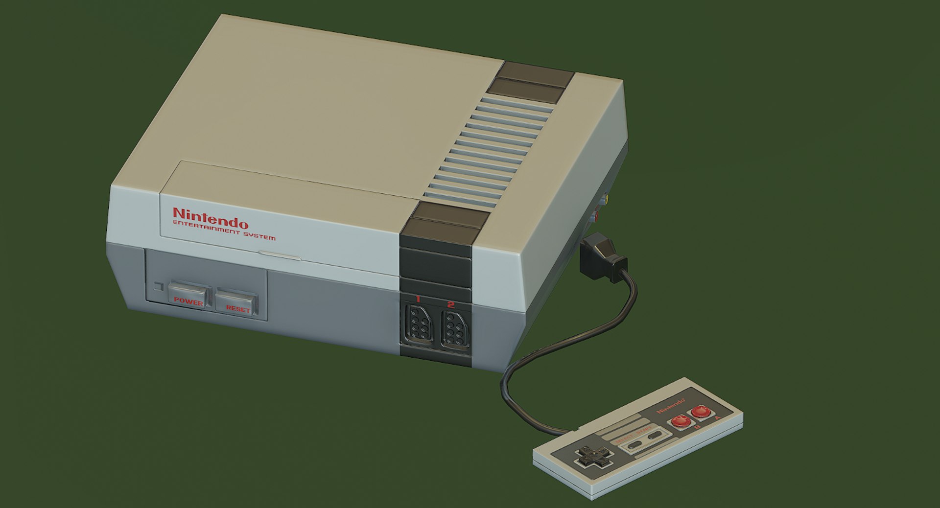 3D Model Nintendo Nes Entertainment - TurboSquid 1336655