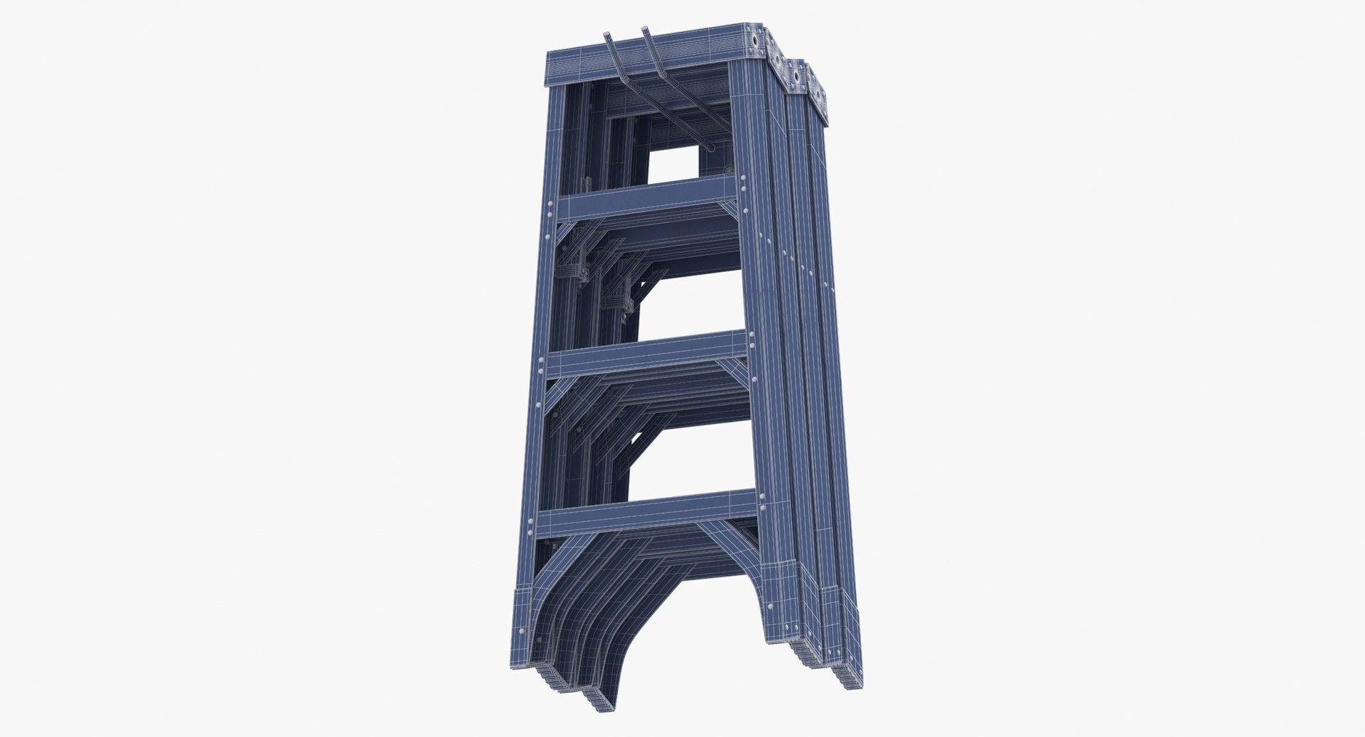 3D Model Ladder Storage 02 Short Ladder Clean And Dirty - TurboSquid ...