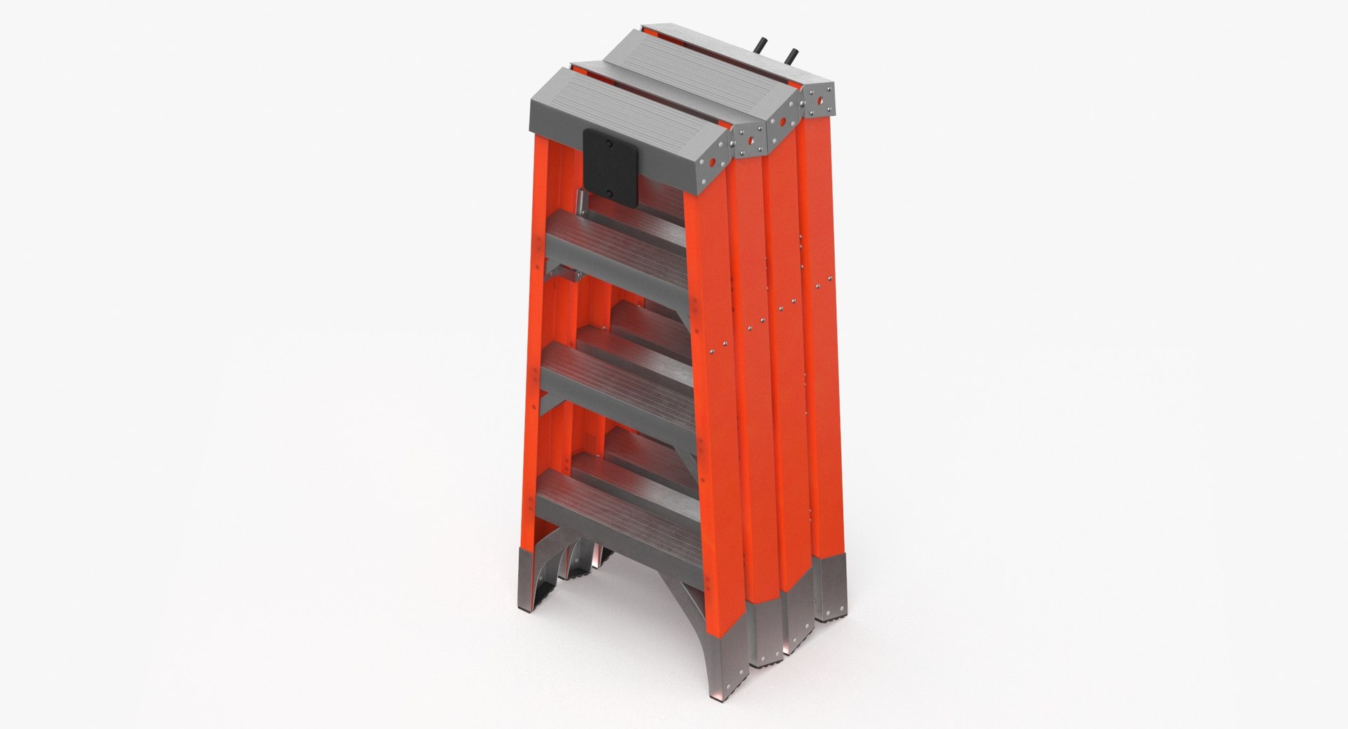 3D Model Ladder Storage 02 Short Ladder Clean And Dirty - TurboSquid ...
