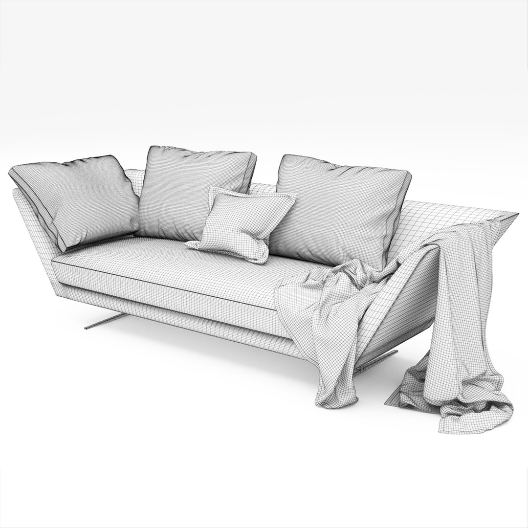 3d zeus sofa flexform model