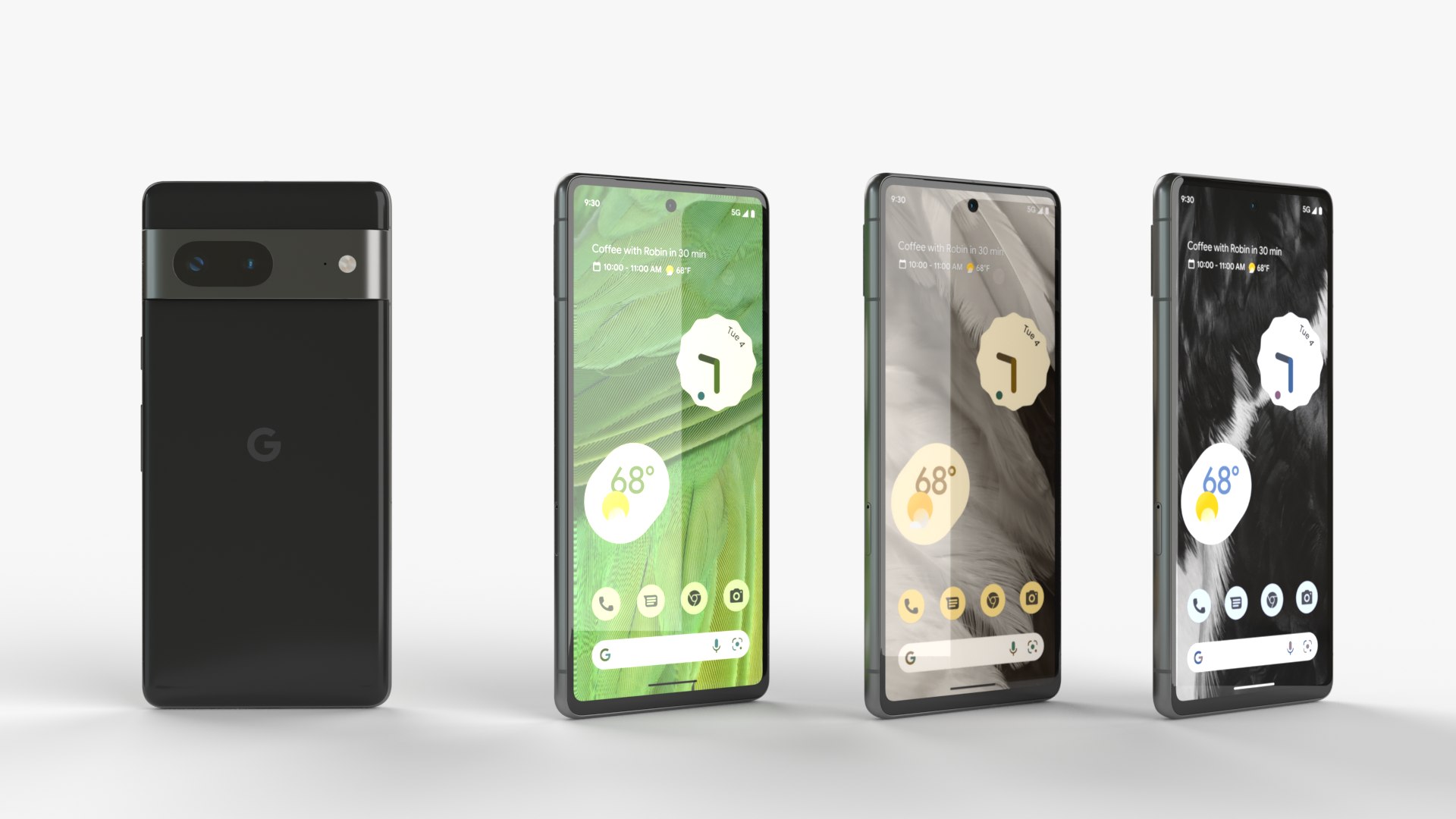 3D Google Pixel 7 Collection Pixel7 Pixel7a Pixel7pro All Colors - TurboSquid 2085871