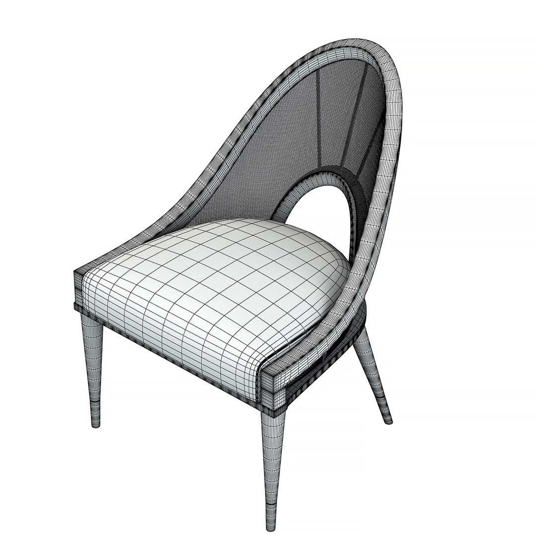 3D model spoke caracole chair - TurboSquid 1575094
