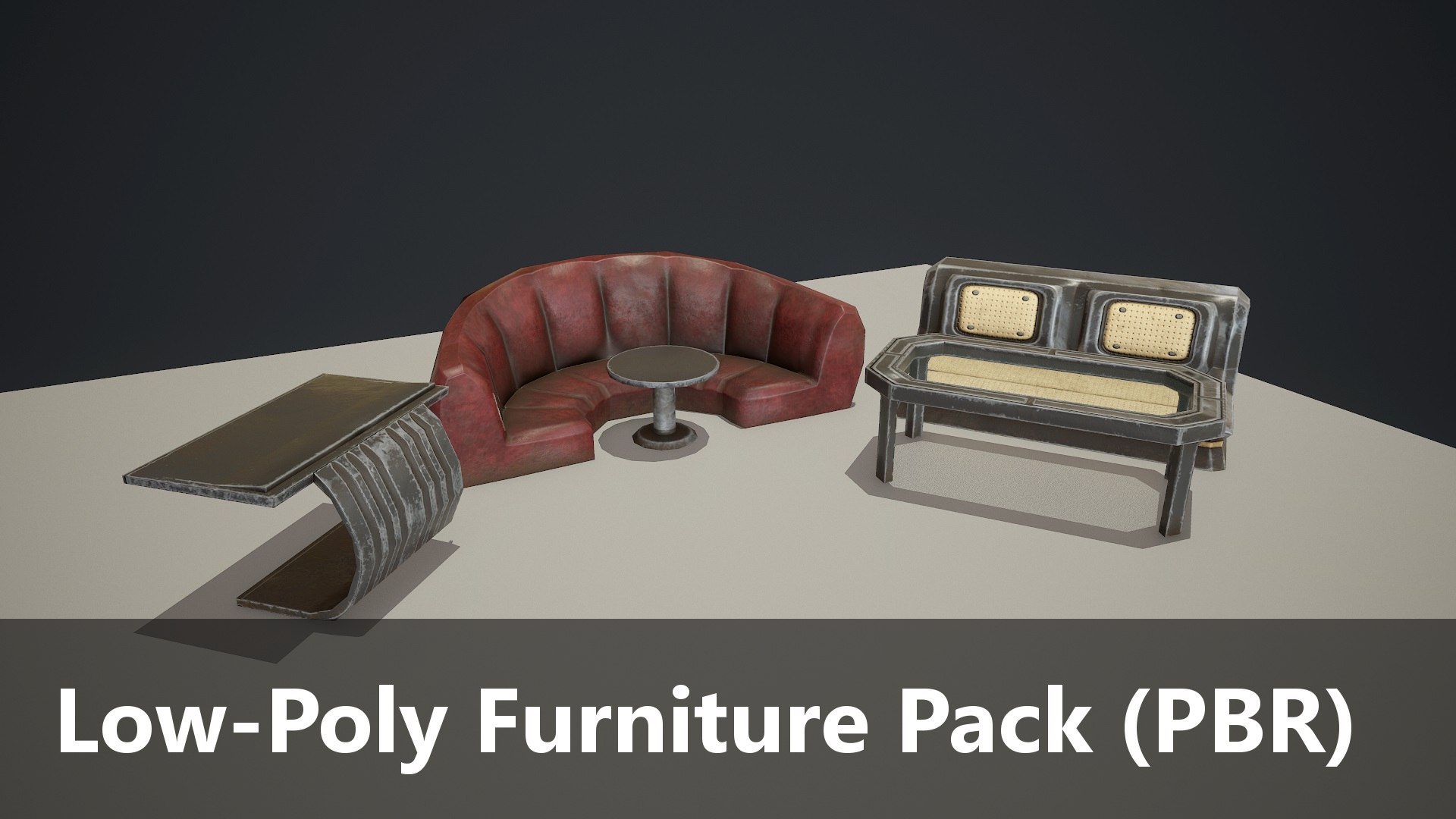 Low-poly Furniture Pack 3D - TurboSquid 1263056