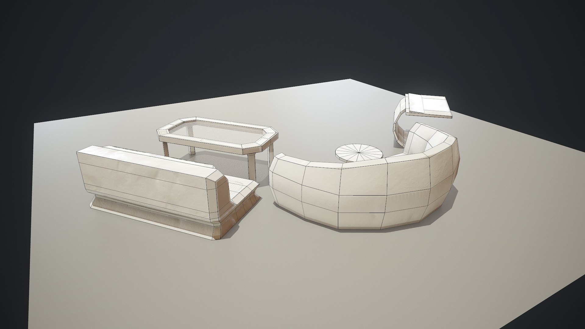 Low-poly Furniture Pack 3D - TurboSquid 1263056