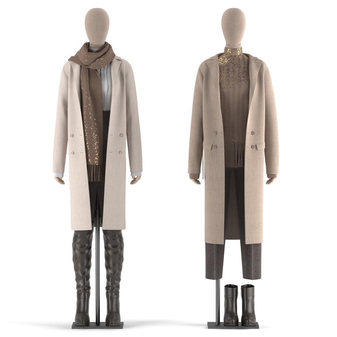 Fashion mannequin set model - TurboSquid 2148885