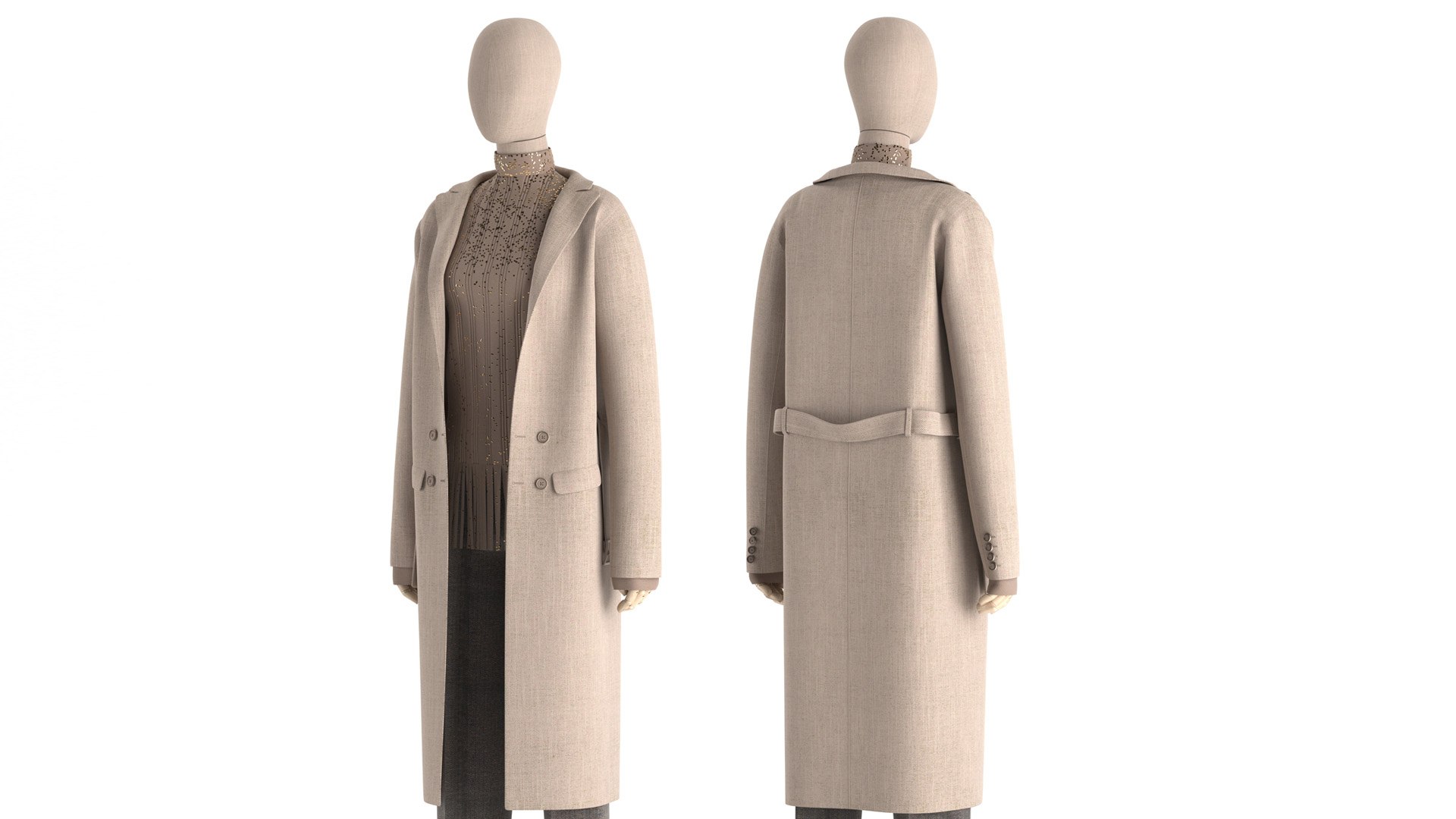 Fashion mannequin set model - TurboSquid 2148885