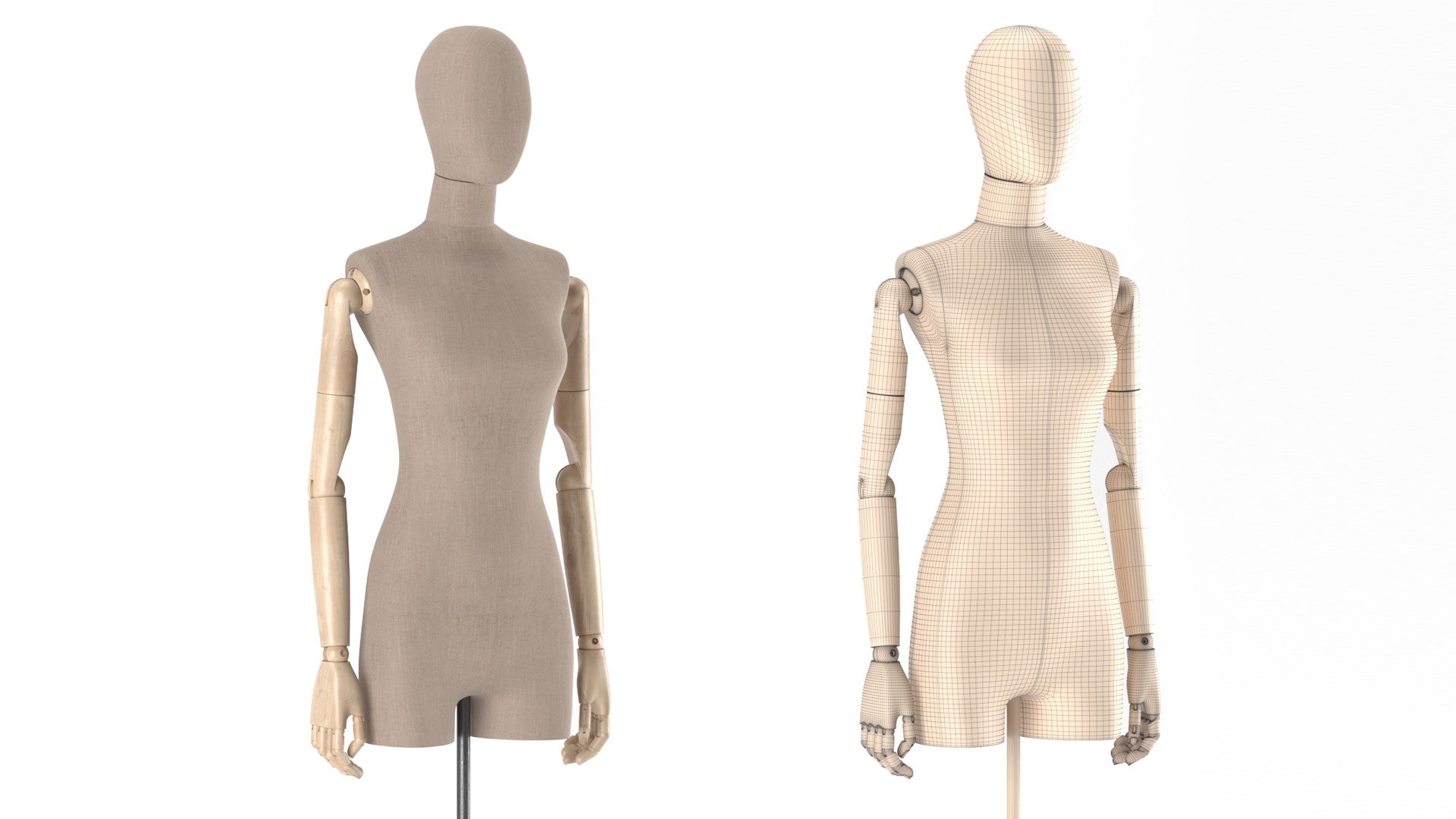 Fashion Mannequin Set Model - TurboSquid 2148885