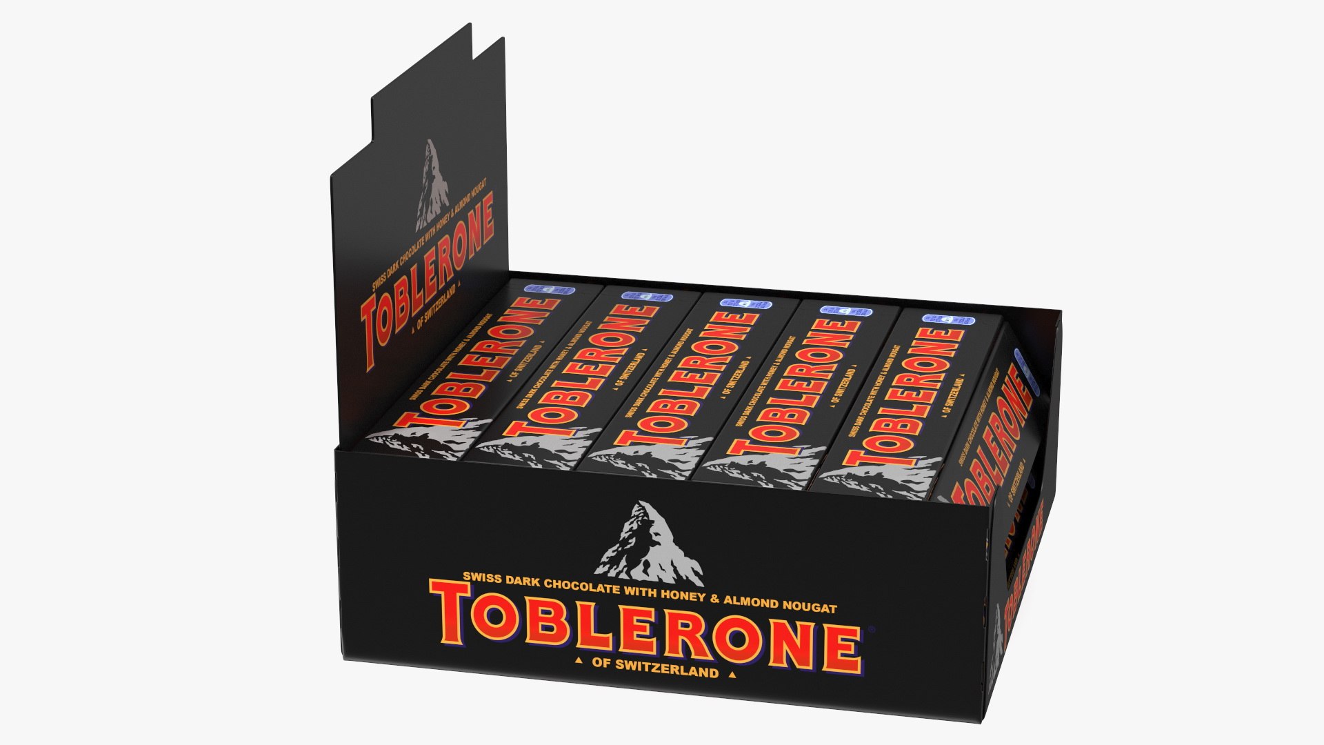 Toblerone Dark Chocolates Box model - TurboSquid 1768464