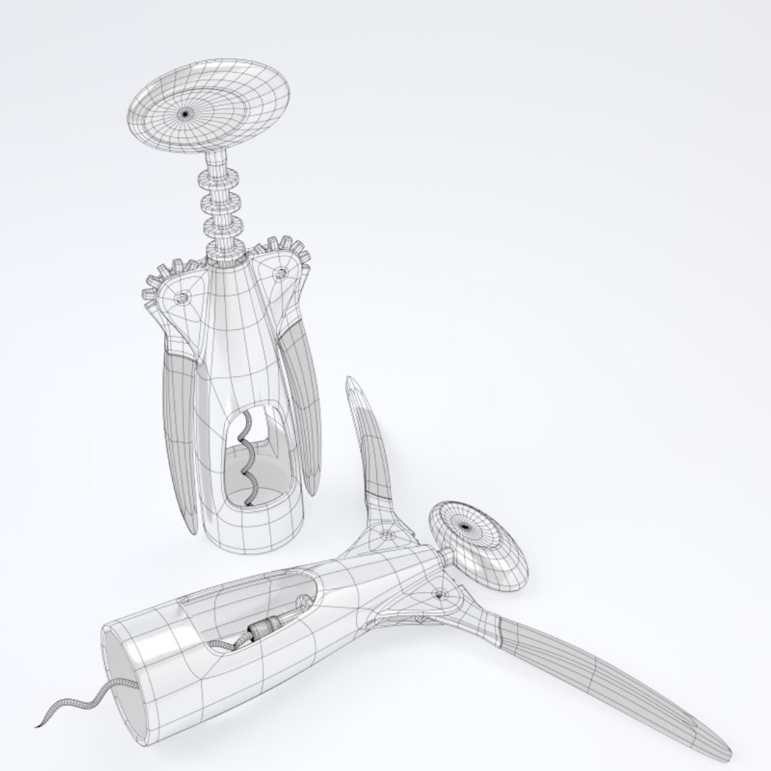3d model corkscrew cork screw