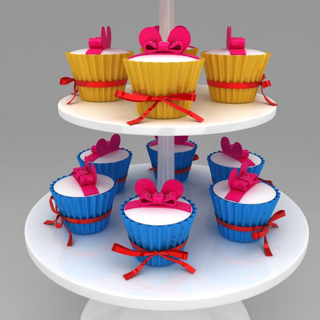3d Cupcake Placed Floor