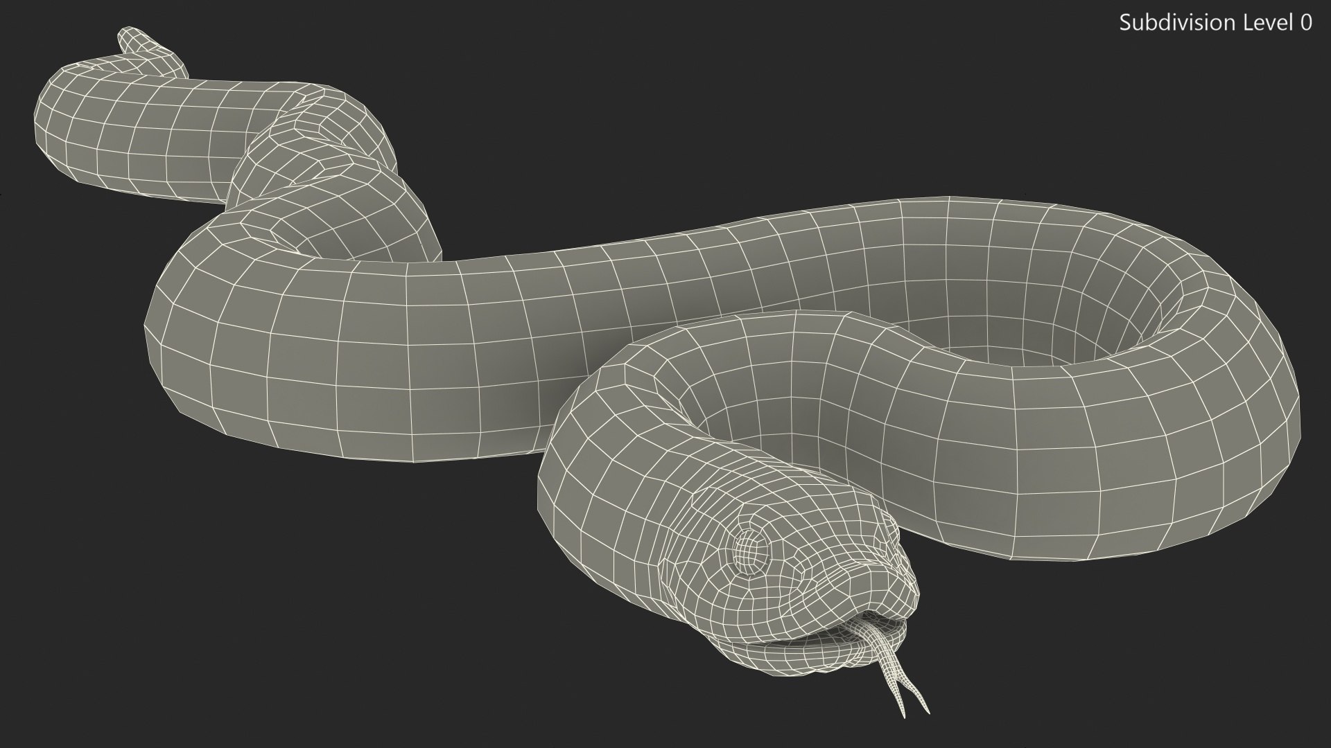 3D Coiled Red Hognose Snake Model - TurboSquid 1488232
