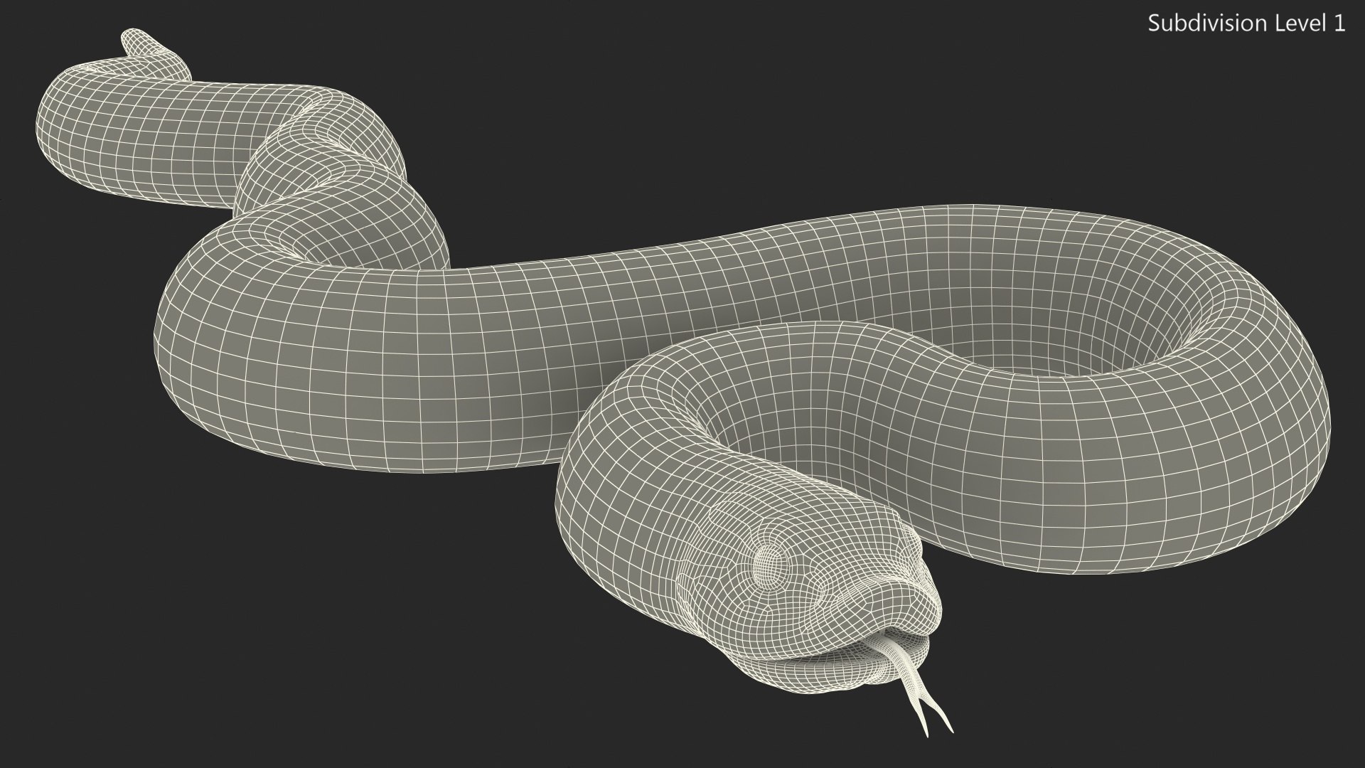 3D Coiled Red Hognose Snake Model - TurboSquid 1488232
