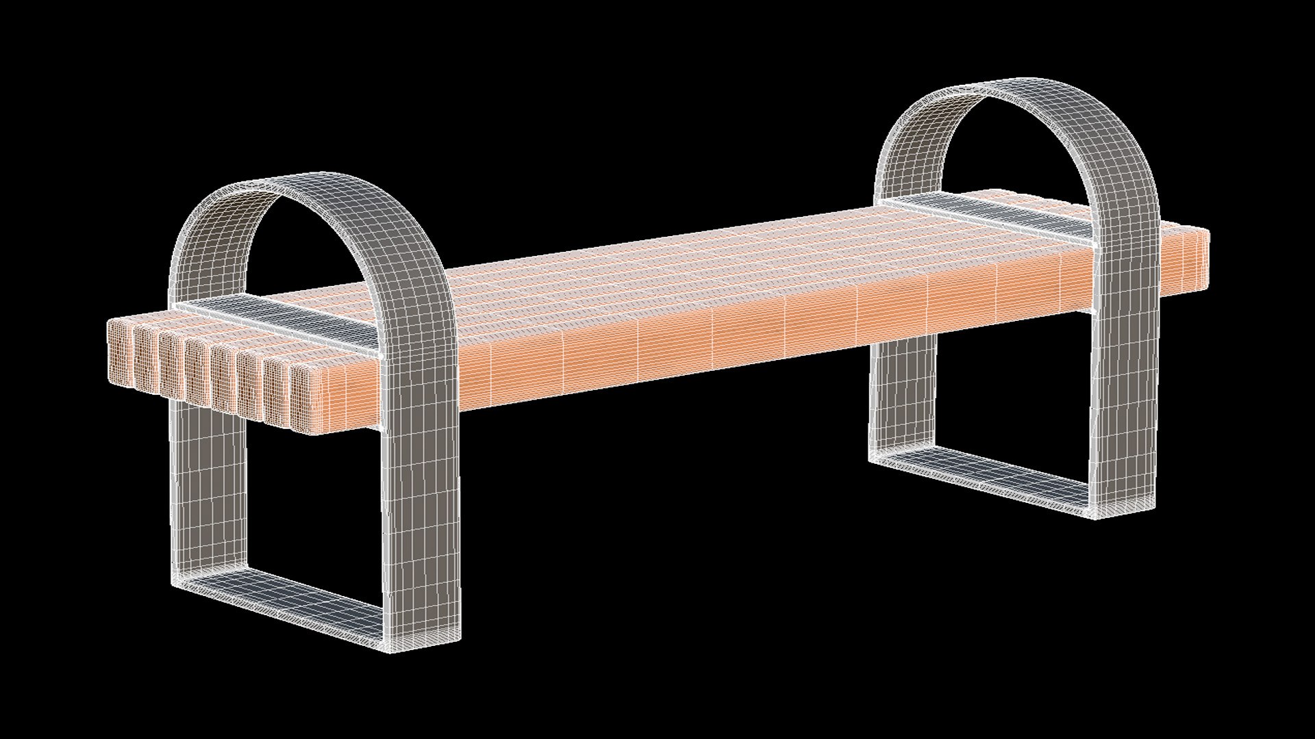 3D City Bench 05 - TurboSquid 2153297