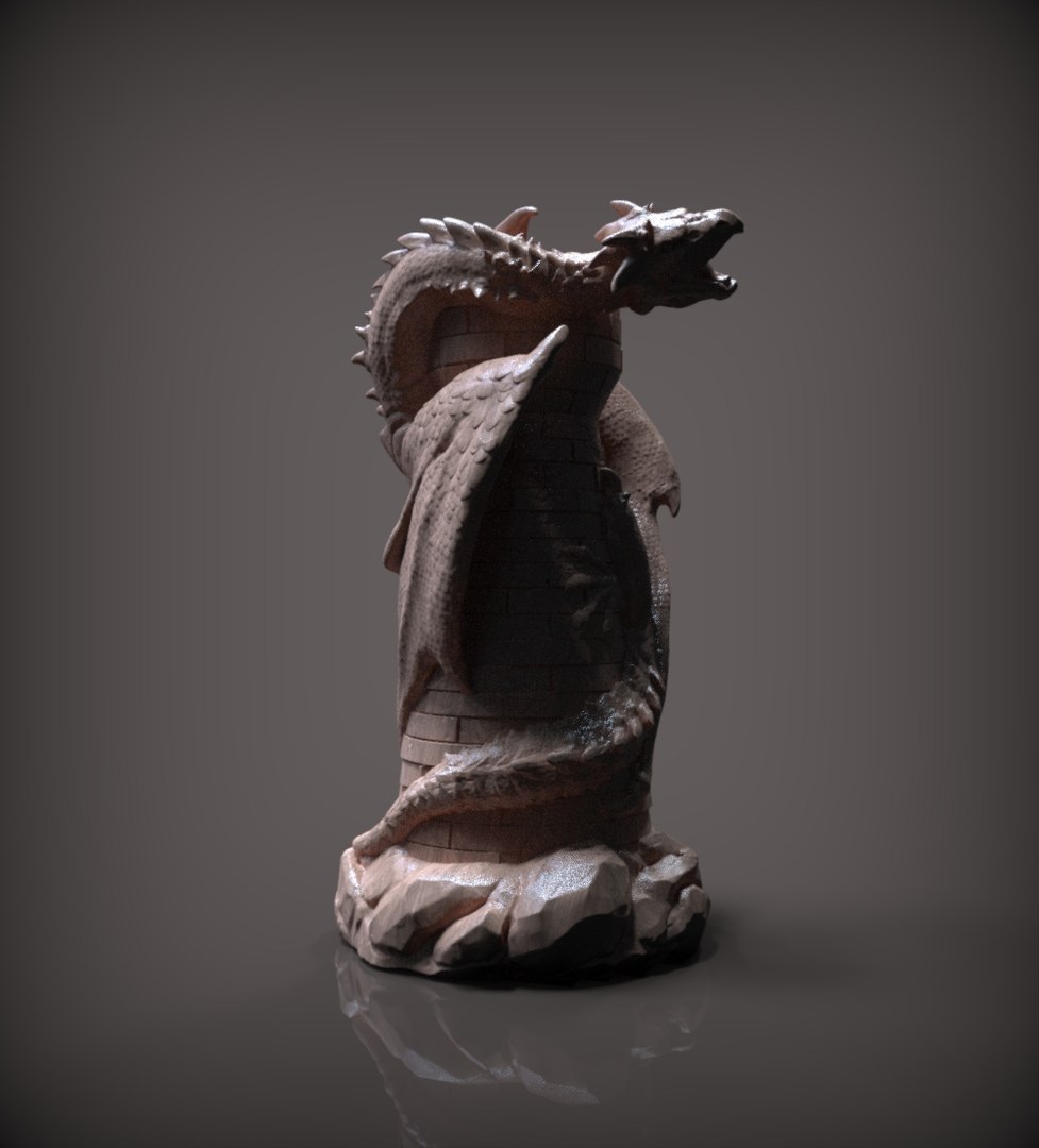 Chess rook white 3D model - TurboSquid 1244913