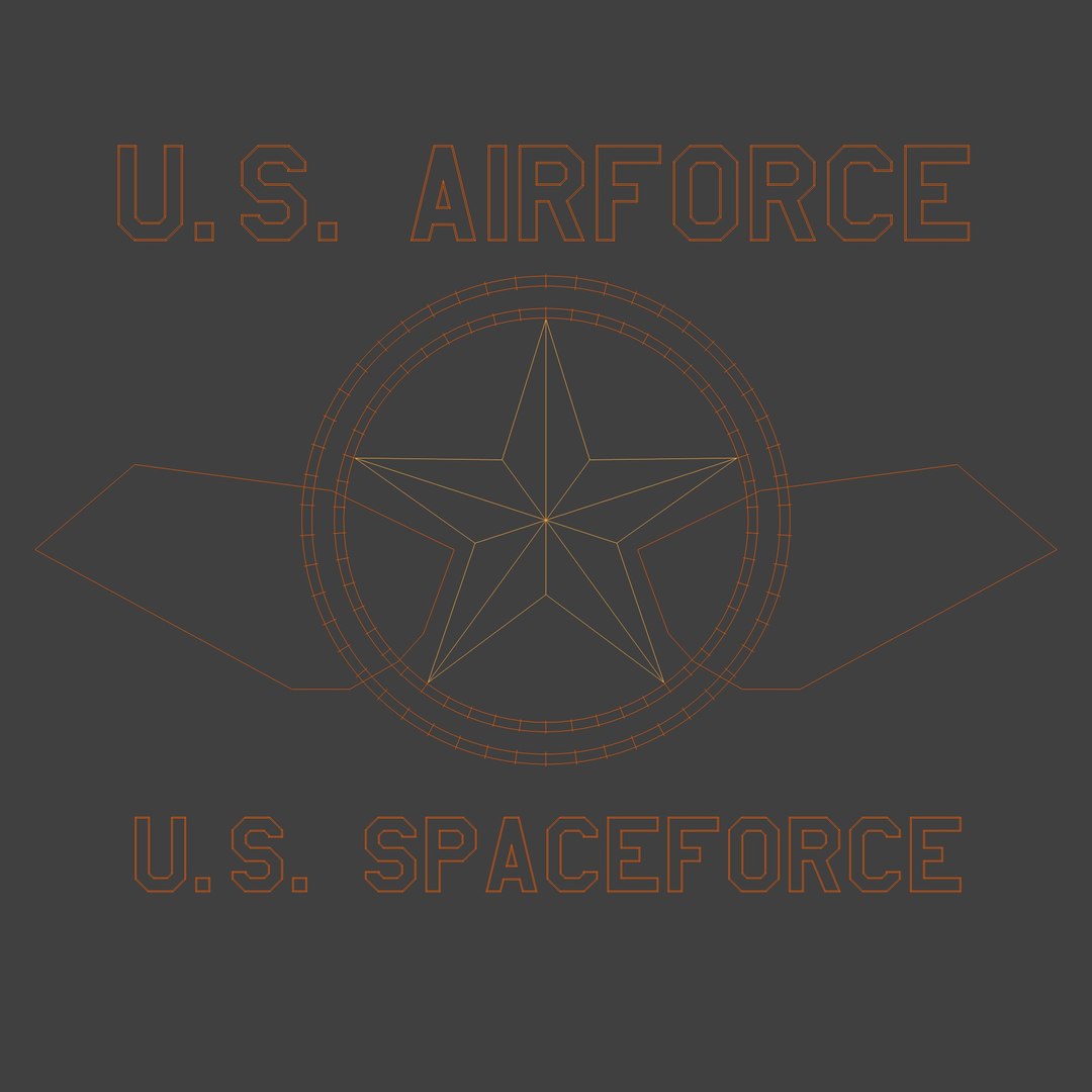 Spaceforce Logo Blend Free