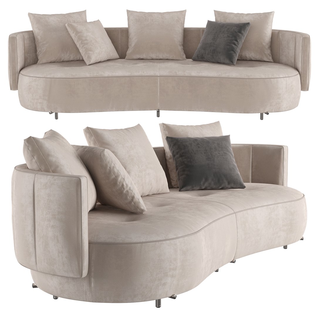 Angled Sofa Torii Bold 3D - TurboSquid 2198635