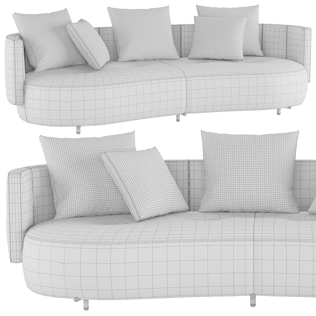 Angled Sofa Torii Bold 3D - TurboSquid 2198635
