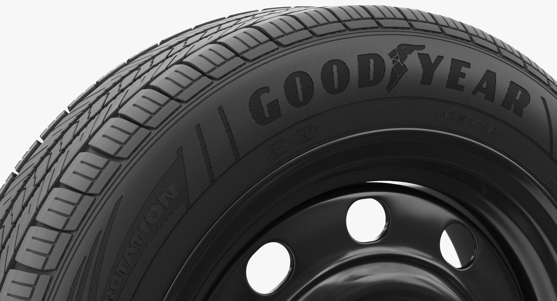 Wheel Good Year 3D Model - TurboSquid 1604575