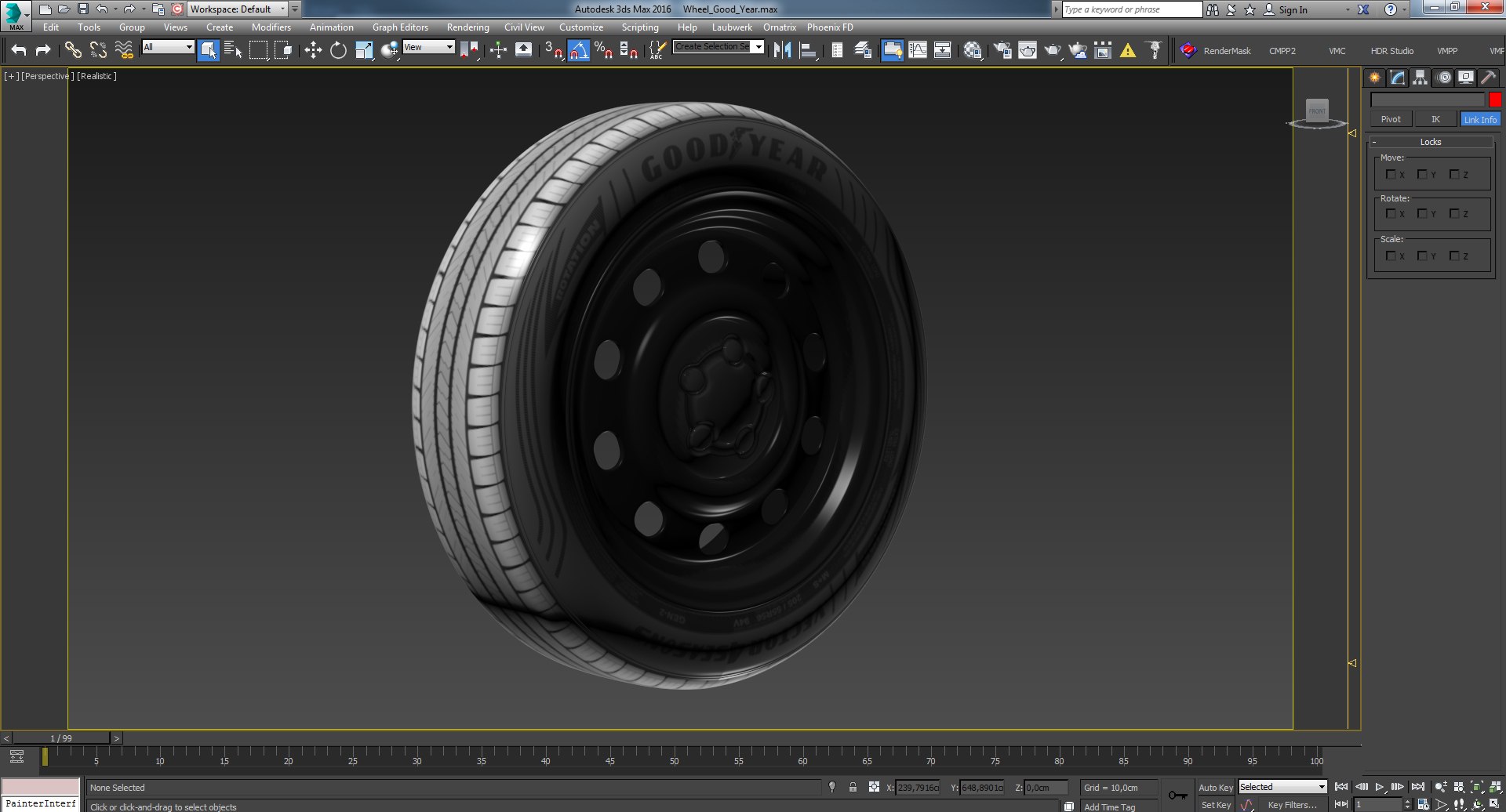Wheel Good Year 3D Model - TurboSquid 1604575