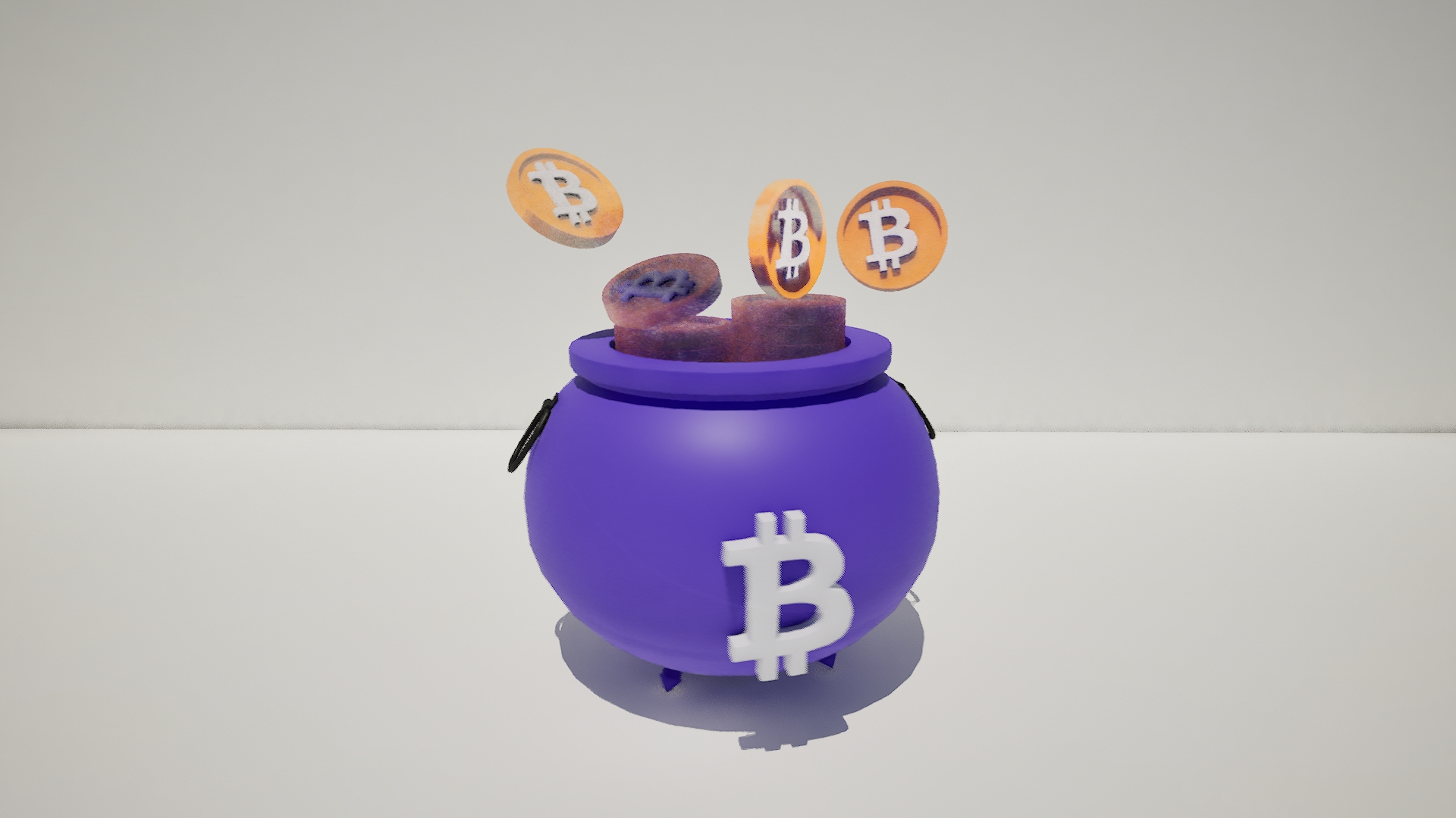 Bitcoin Pot 3D - TurboSquid 2311641