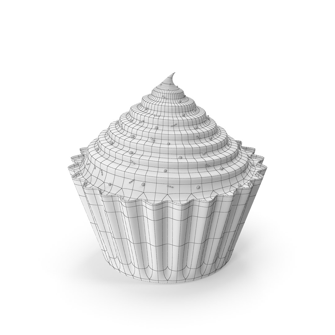3D Cupcake Model - TurboSquid 2028043