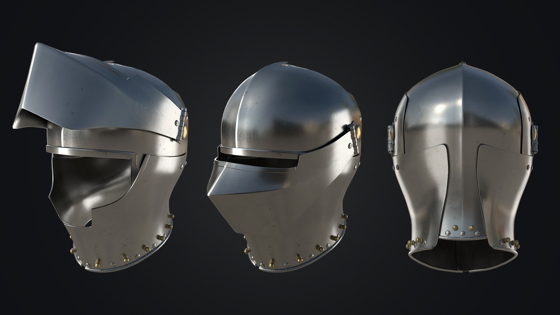 Knight Helmet Model - TurboSquid 2006399