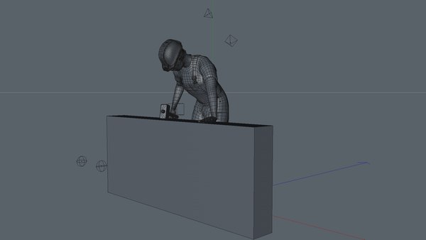 Hammer Standing 2를 사용하는 애니메이션 건설 작업자 3D 모델 - TurboSquid 1973905