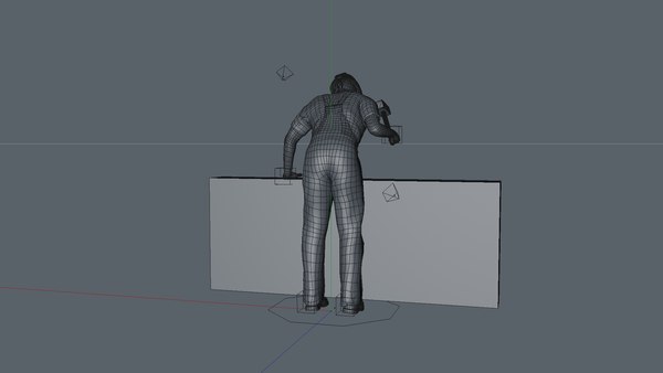 Hammer Standing 2를 사용하는 애니메이션 건설 작업자 3D 모델 - TurboSquid 1973905