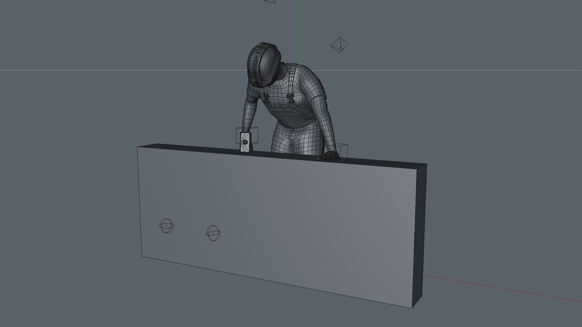 3D Model ANIMATED CONSTRUCTION WORKER USING HAMMER STANDING 2 ...