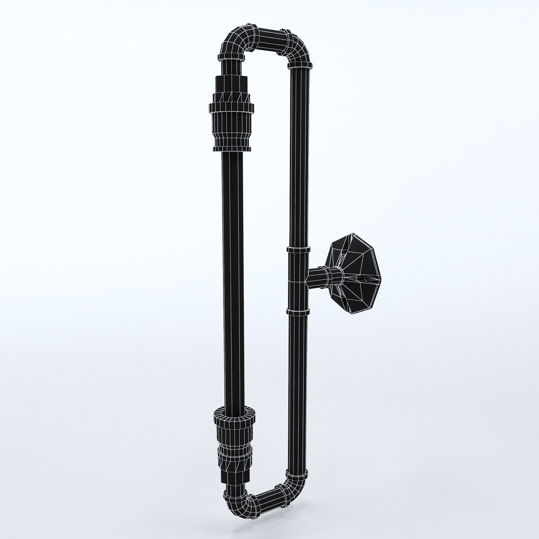 3D Tube lamp High-tech low model - TurboSquid 2054365