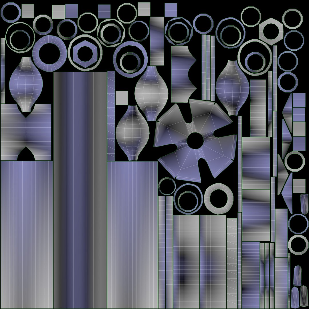 3D Tube lamp High-tech low model - TurboSquid 2054365