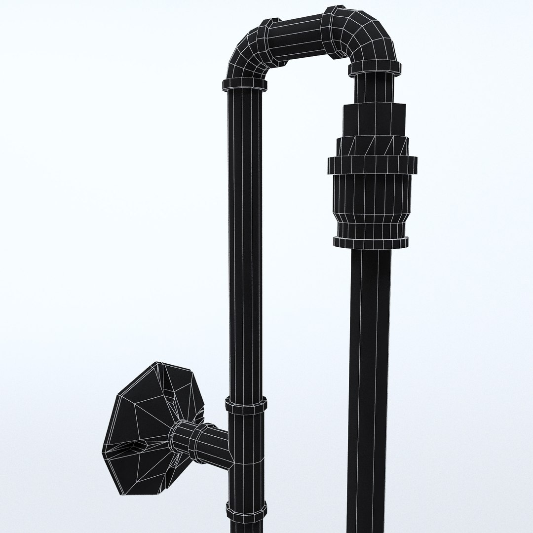 3D Tube lamp High-tech low model - TurboSquid 2054365