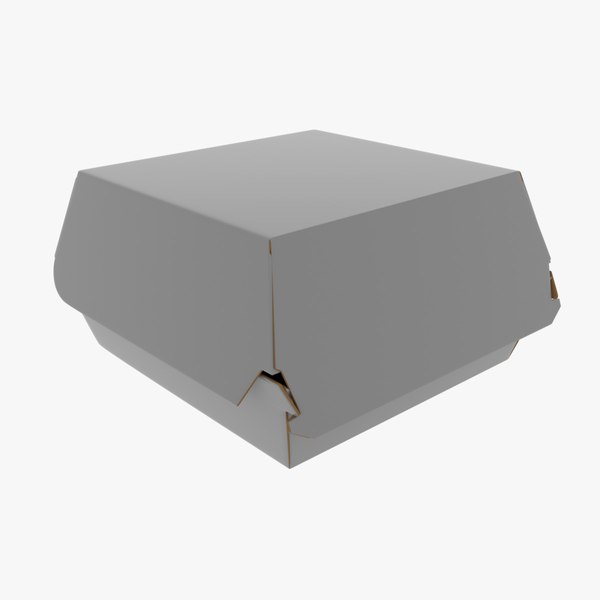 Empty packages burger box 3D model 3D model - TurboSquid 2027815