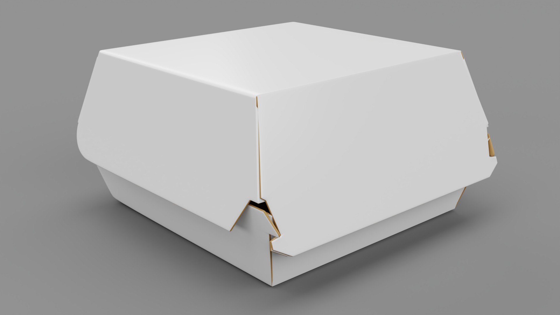 Empty Packages Burger Box 3D Model 3D Model - TurboSquid 2027815