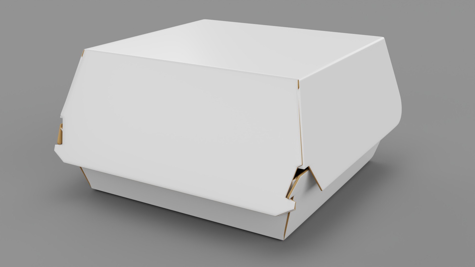 Empty Packages Burger Box 3D Model 3D Model - TurboSquid 2027815