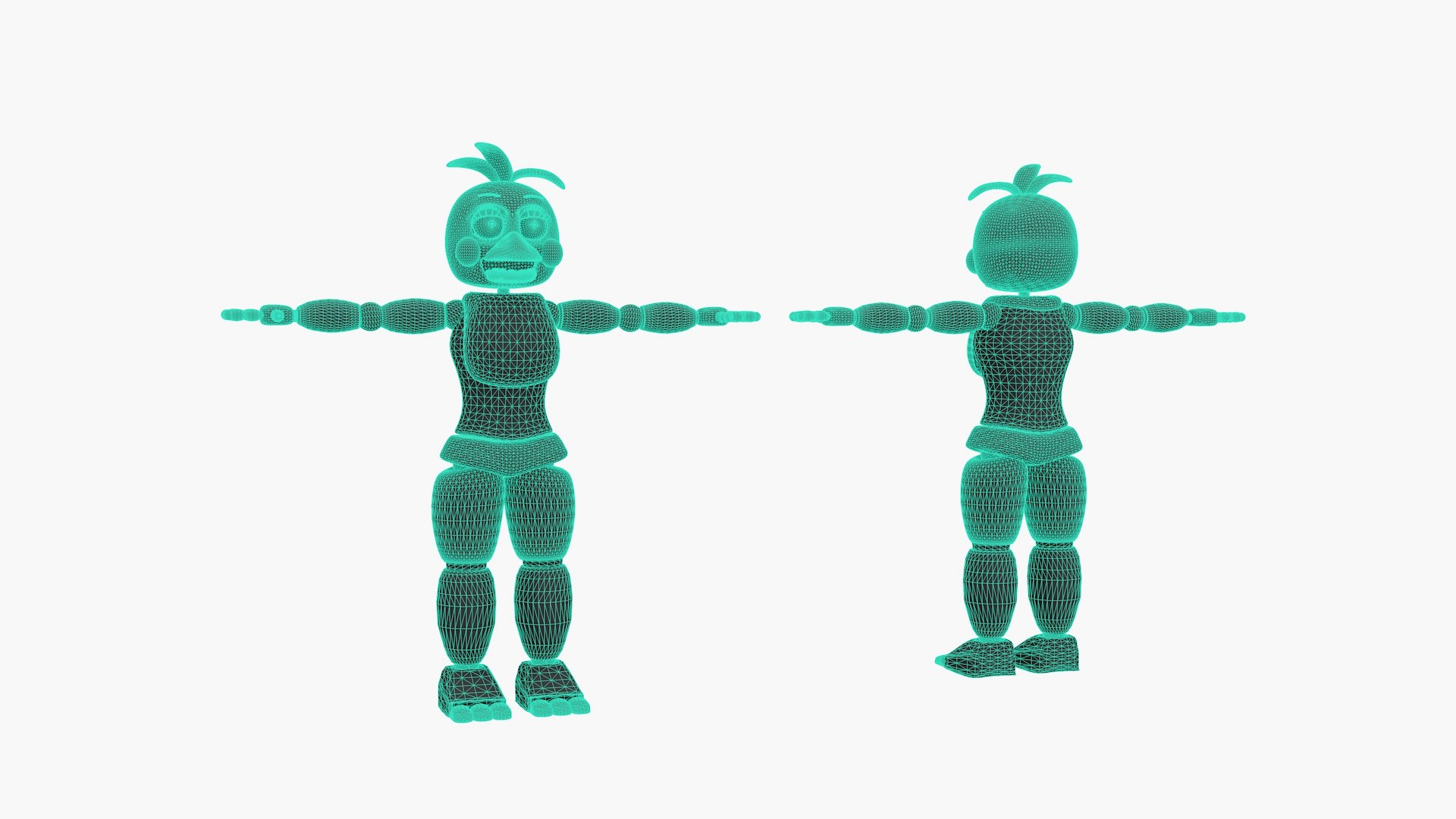 3D Model FNAF Toy Chica - TurboSquid 2363381