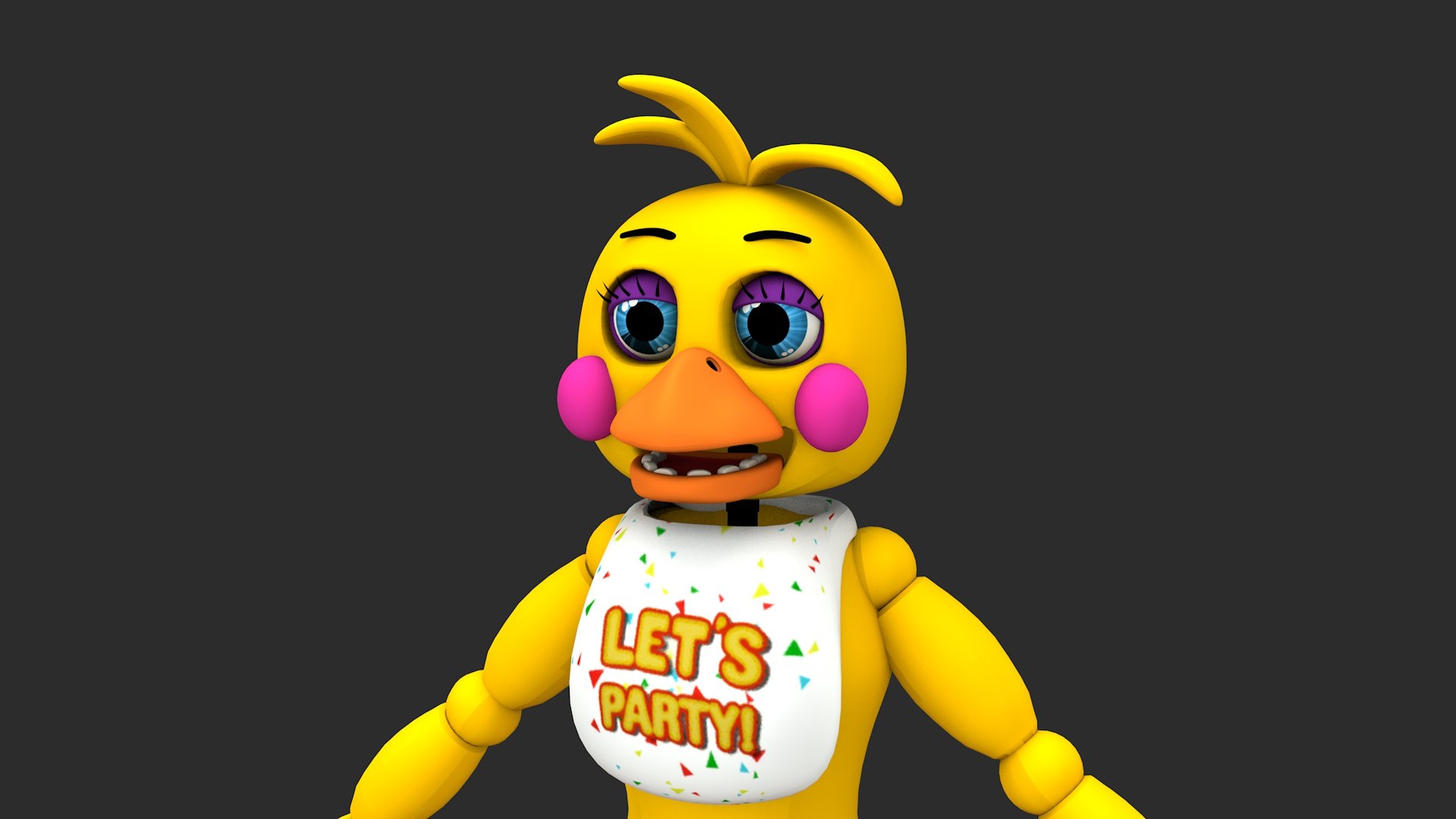 3D Model FNAF Toy Chica - TurboSquid 2363381