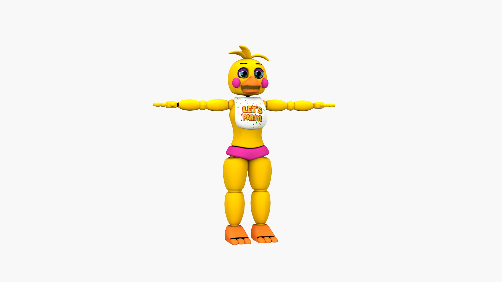 3D Model FNAF Toy Chica - TurboSquid 2363381