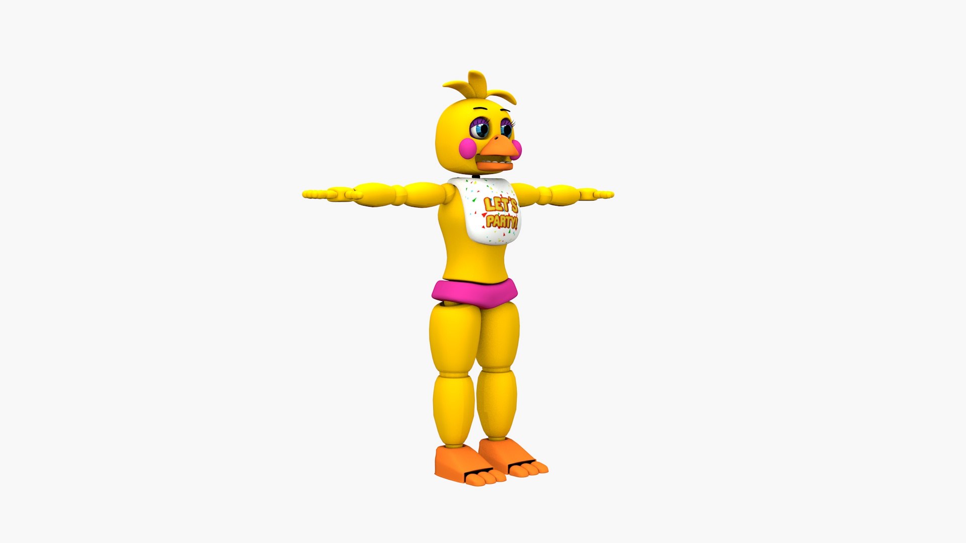 3D Model FNAF Toy Chica - TurboSquid 2363381