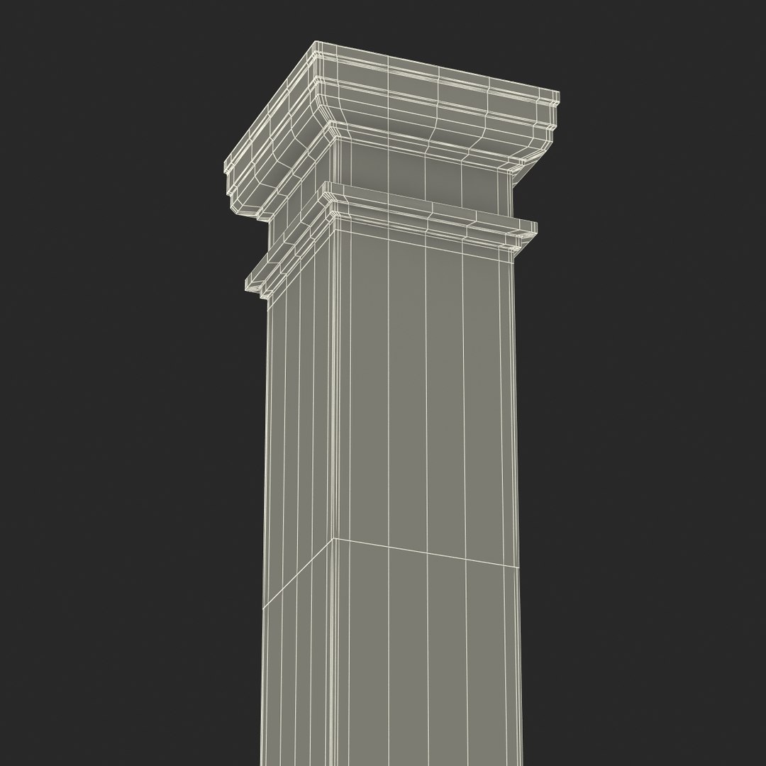 Max Smooth Modern Column Capital