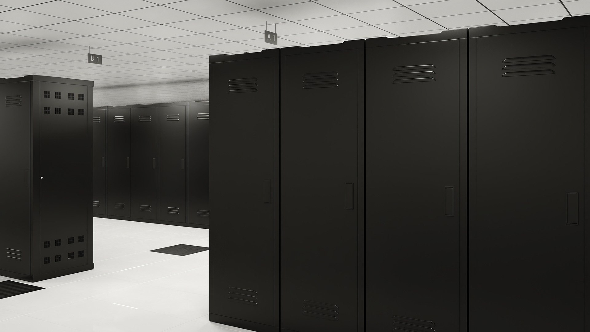 3D Model Server Room No Light - TurboSquid 2283315